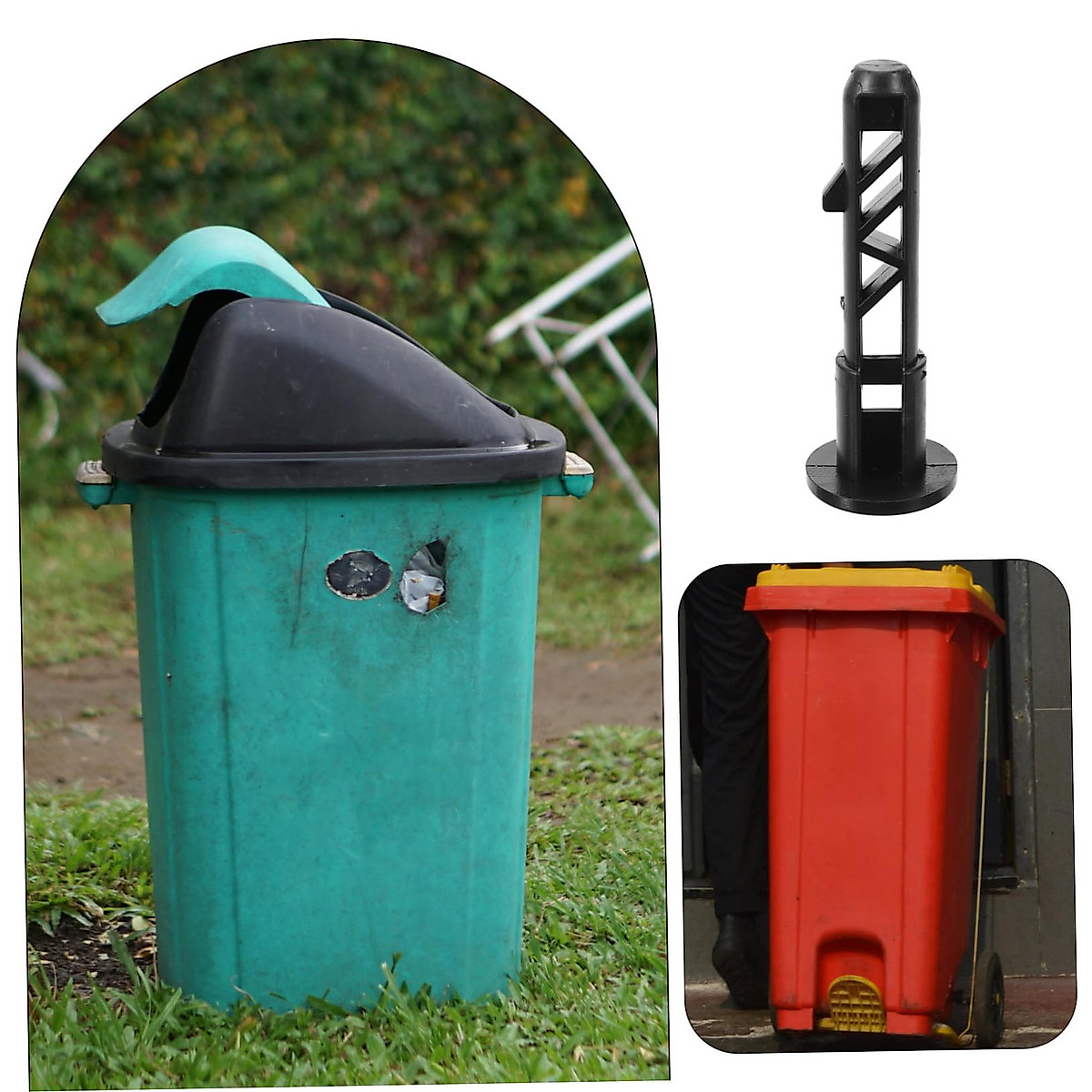 4pcs Trash Can Latch Trash Bin Locking Lid Latch Lid Pin Garbage Can Lock Wheeled Trash Can Pin Trash Can Accessories Trash Can Lock Trash Bin Latch Trash Can Lid Locking