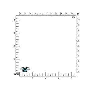 Silvershake 3.8ct. 10x8MM Octagon Genuine London Blue Topaz 925 Sterling Silver East-West Solitaire Ring Size 8