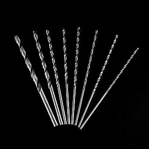 8PCS 200mm Straight Shank Twist Drill Set Lengthened High Speed Steel Twist Drill Set Tool 4-10mm, Used for Wood Plastic and Aluminum