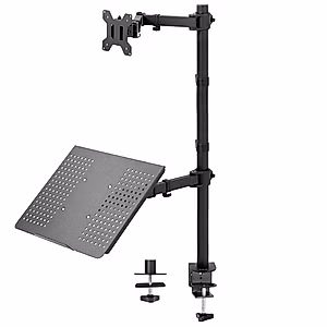 VIVO Laptop and 13 to 32 inch LCD Monitor Stand up Desk Mount, Extra Tall Adjustable Stand, Fits Laptops up to 17 inches (STAND-V012C)
