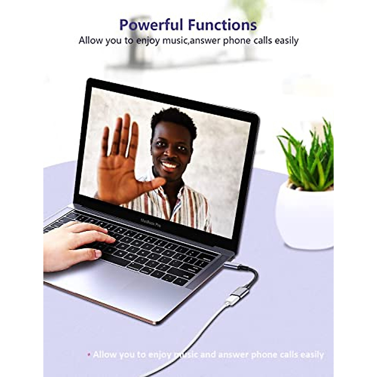 USB C to Lightning Audio Adapter Cable USB Type C Male to Lightning HiFi Audio Female Headphones Converter Fit with iPad Pro, iPad Air, MacBook, Galaxy S23 S22, Pixel 7 6 Pro (Not Support Charging)