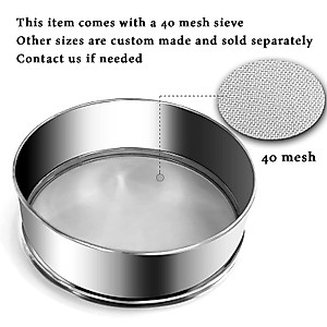 110V Stainless Steel 300mm/40 Mesh Electric Vibrating Sieve Machine Sifters for Powder Particles