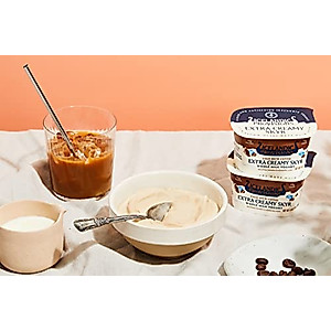 Icelandic Provisions, Coffee Cold Brew Extra Creamy Skyr Yogurt, 4.4 Ounce