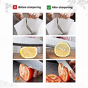 Knife Sharpening Stone Kit, KERYE Professional Japanese Whetstone Sharpener Stone Set, Premium 4 Side Grit 400/1000 3000/8000 Water Stone, Flattening Stone, Angle Guide, Leather Strop, Anti Cut Gloves