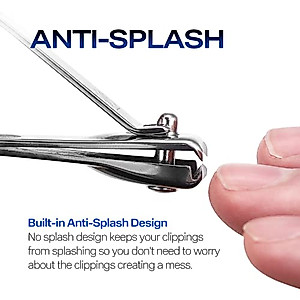 Toenail Clippers Meister Premium Steinder® Full Metal Premium Nail Clippers Catcher Structure Nail Clippers Gift for Mom & Dad Gift Finger Clipper for Grooming Stuff Men - Made in Korea