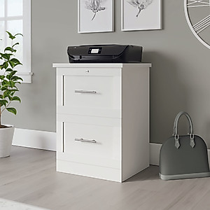 Realspace® 17" D Vertical 2-Drawer File Cabinet, White