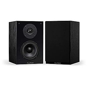 Fluance Elite High Definition Compact Surround Sound Home Theater 5.1 Channel Speaker System Including 2-Way Bookshelf, Center Channel, Rear Surrounds and DB10 Subwoofer - Black Ash (SX51BC)