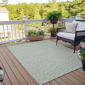 Dalyn Rugs Indoor/Outdoor Laidley LA1 Green Washable 8' x 10'
