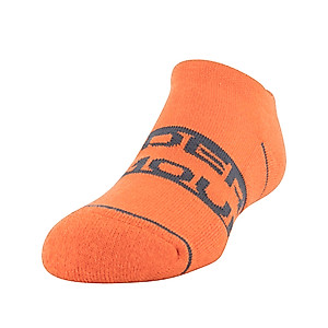 Under Armour Youth Phenom No Show Socks, 3-Pairs , Heather Blue Assorted , Small