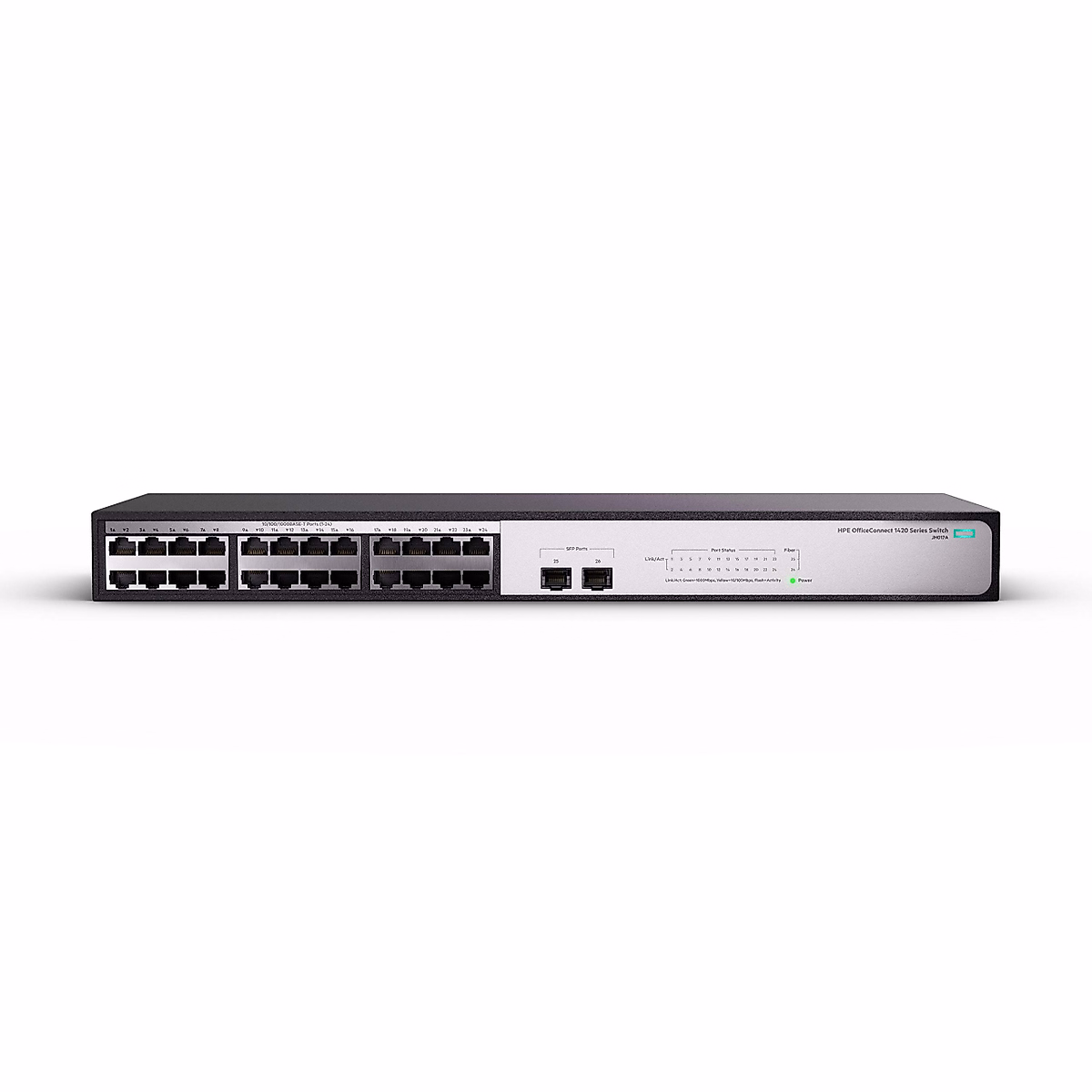 HPE OfficeConnect 1420 24-Port Gig Unmanaged Switch-24 x GE 10/100/1000 + 2 SFP (JH017A#ABA)