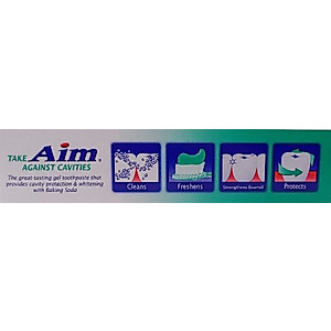 Aim Toothpaste 6 oz Tube (pack of 6) Fresh Mint gel