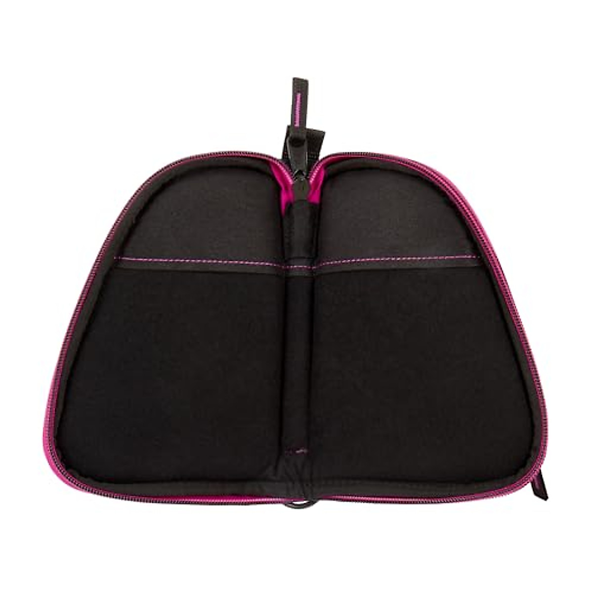 Allen Company 8" Compact Pistol Case for Women - Made with Soft Knit Lining and Barrel Pocket - Gun Storage Accessory with Lockable Zipper - Heavy-Duty Handgun Protection - Black/Gray/Orchid