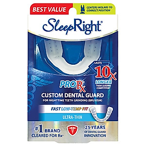SleepRight ProRx Custom Fit Dental Guard - Helps with Teeth Grinding, Clenching and Bruxism - Provides Maximum Protection