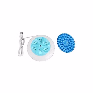 Mini Washing Machine, Portable Ultrasonic Turbine Washing, Ultrasound Turbo Washer Laundry for Travel Household (Green)