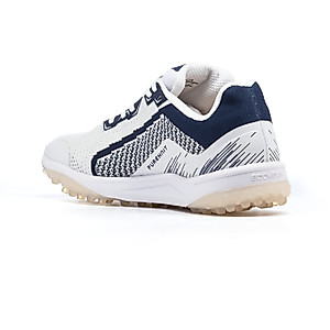 Boombah Women's Impulse PureKnit Turf White/Navy - Size 8.5