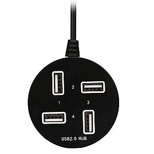 Lysee USB Cables - HL 2017 USB 2.0 High Speed 4 Port Splitter Hub Adapter for PC Computer Laptop oct17 - (Color: Black, Length: 57cm)