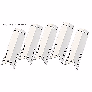 bbqGrillParts Stainless Heat Shield for Duro 720-0584A, Kenmore 122.16648900, 16648, 720-0650A, 640-82960819-9 Gas Models, 5-Pack