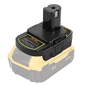 TENMOER DM18RL Battery Adapter for Dewalt to Ryobi Battery,for Dewalt 20V & Milwaukee M18 Battery Convert to Ryobi 18V P108 ABP1801 Battery