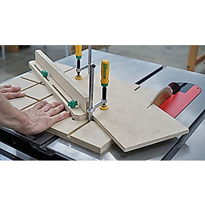 MICROJIG Matchfit DVC-1177K2 Dovetail Clamp Pro, Green/Yellow/Silver