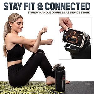 Leakproof 64 oz Glass Water Bottle - Borosilicate Large Glass Water Bottle with Straw, Silicone Sleeve and Time Markers, Half Gallon Jug, Suitable for Travel, Sports, Gym, and Daily Intake