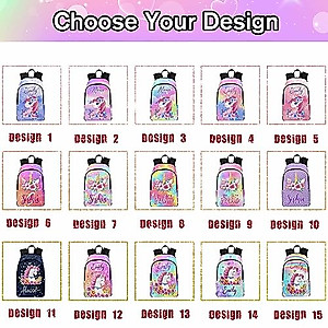 Custom Girls School Backpack with Name for Back School Gifts, Personalized Waterproof Girls Bookbag for Kids Middle School Students Bookbag Outdoor Daypack for Your Kids