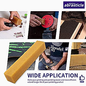1-1/2" x 1-1/2" x 8" Inch Abrasive Cleaning Eraser Stick, Must Have" Accessory for Sanding Belts & Discs Sandpaper Rough Tape, Skateboard and Shoes, Woodworking Shop Tools for Sanding Perfection