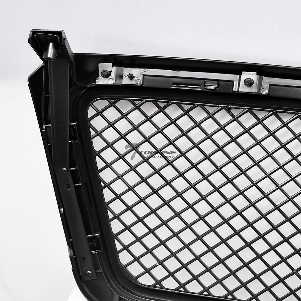 Matte Black Mesh Front Hood Bumper Grill Grille Guard ABS Compatible With 04-08 Ford F150
