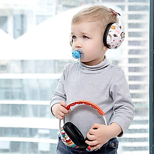 Baby Ear Protection,Noise Cancelling Headphones for Babies,Sound Proof Infant Headphones,Baby Travel/Sleep Essential Baby Ear Muffs,Infant Noise Protection for Kids