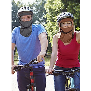 Tatuo 6 Pcs Ski Mask Full Face Cover Balaclava Summer Neck Gaiter Scarf UV Protection for Men Outdoor Cycling Running Hood(Retro Color)