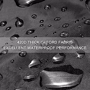 Szblnsm Riding Lawn Mower Cover, Waterproof Tractor Cover Fits Decks up to 54", Heavy Duty 420D Polyester Oxford, Covers Against Water, UV, Dust, Dirt, Wind for Outdoor Lawn Mower Storage