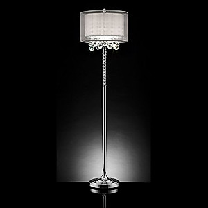 ORE International K-5149F 62.5" Moiselle Crystal Floor Lamp, Unknown