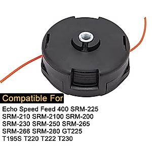 CMOOD Trimmer Head Compatible for Echo Speed Feed 400 Bump SRM-225 SRM-210 SRM-230 Pas225 Pas210 Pas211 Weed Eater Head Replacement (3 Pack)