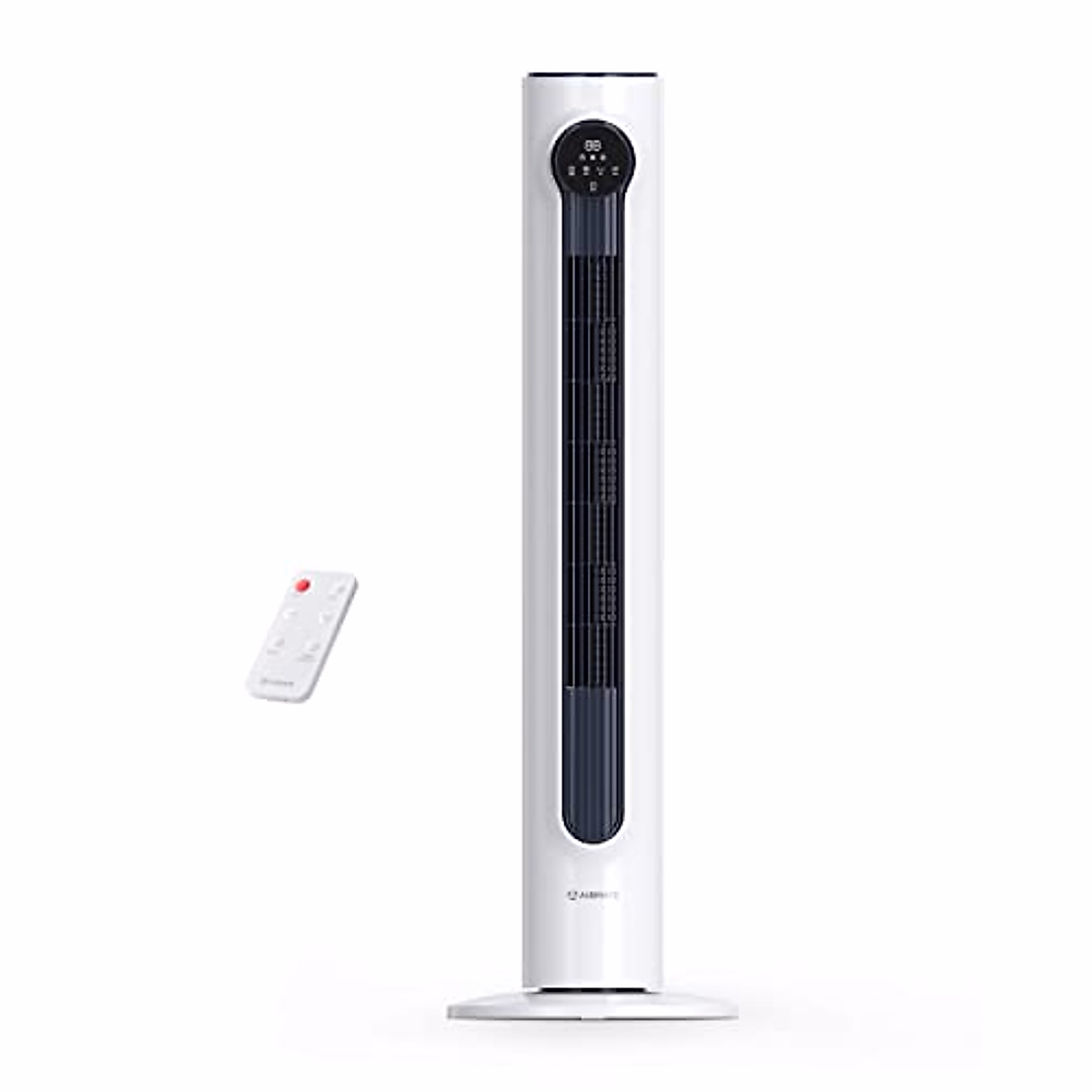 AIRMATE Tower Fan with Remote, 90° Oscillating Bladeless Fan, 42in Silent Standing Fan, 3 Modes 8 Speeds, LED Display Touchpad, 8H Timer Floor Fan for Bedroom Dorm Home Office, Washable & Portable