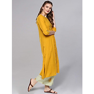 Idalia Women's Cotton Kurta and Palazzo Set Small Multi