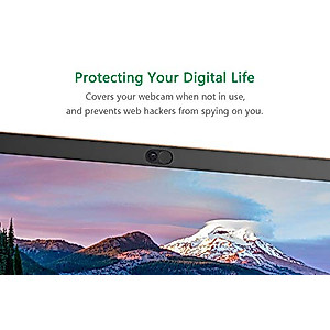 CloudValley Webcam Cover Slide[2-Pack], 0.023 Inch Ultra-Thin Metal Web Camera Cover for MacBook Pro, iMac, Laptop, PC, iPad Pro, iPhone 8/7/6 Plus, Protect Your Visual Prvacy [Black]