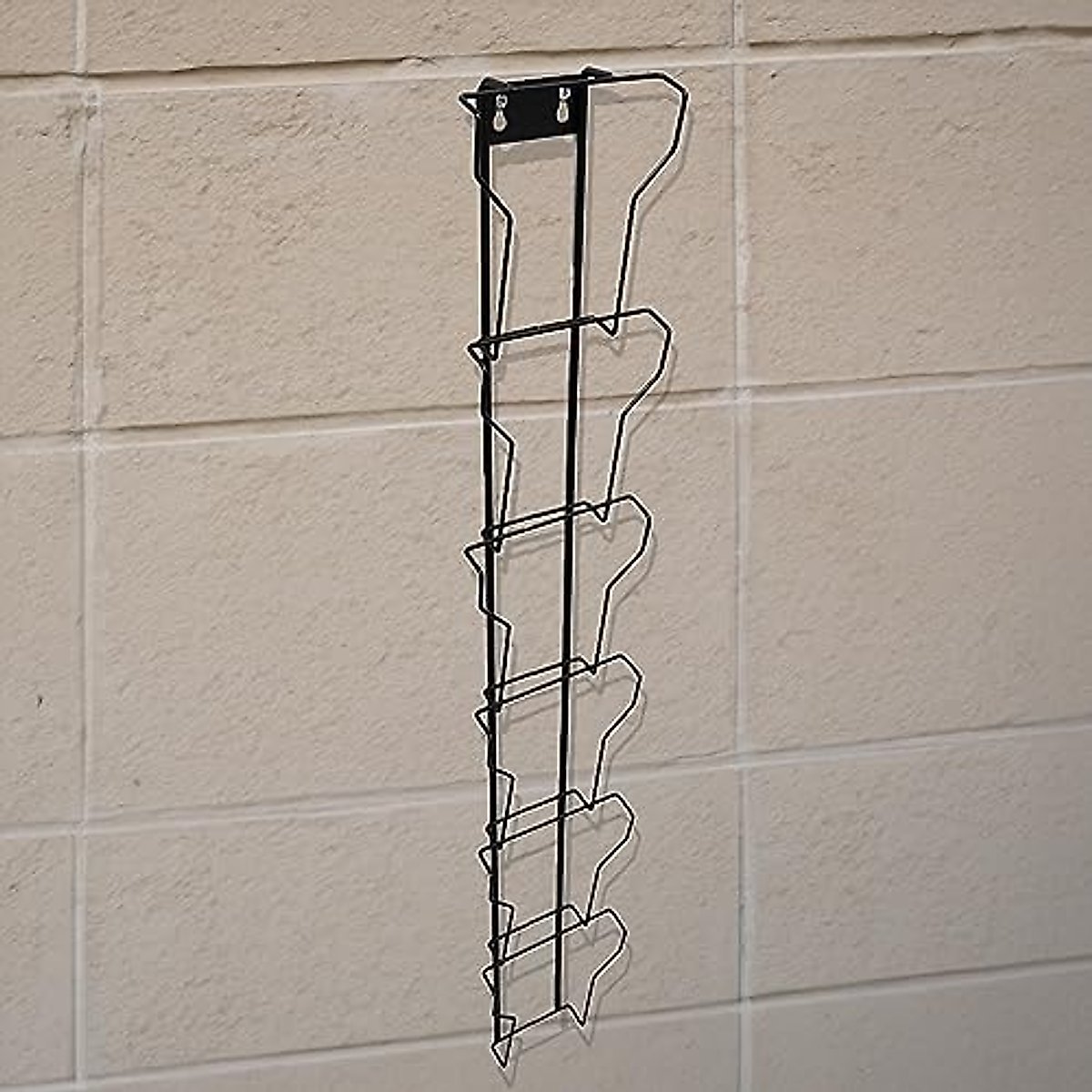 FixtureDisplays® Vertical Wall Mounting 6 Pockets 4 X 6" Greeting Card Post Card Rack 4.7 X 2.2 X 30.3" with Slight Pocket Overlap 11713-NPF-SL