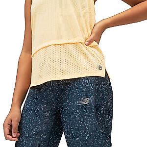 New Balance Women's Impact Run Hybrid Tank Top, Light Mango , Medium
