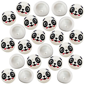 ArtCreativity Panda Poppers, Pack of 24, Pop-Up Half Ball Toys, Old School Retro 90s Toys for Kids, Birthday Party Favors, Goodie Bag Fillers for Boys and Girls