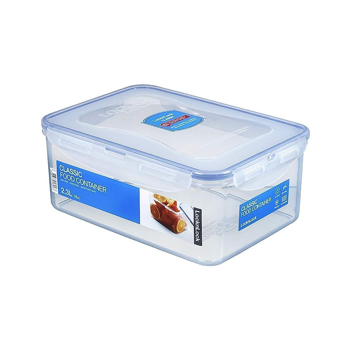 LOCK & LOCK Rectangular Food Container, Tall, 9.6-Cup, 78-Fluid Ounces