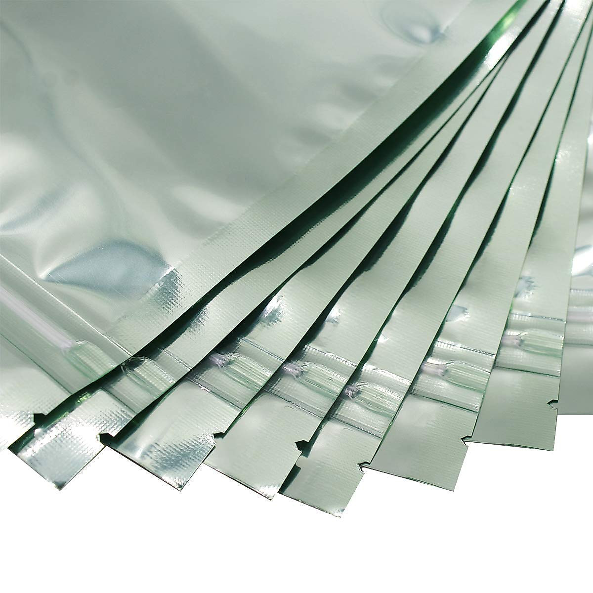 100pcs Resealable Packaging Bags Small Mylar Plastic Bags for Candy Coffee Beans Tea Dried Flowers Soap Sample Packaging, 5" x 7" Sizes, Aluminum Foil Heat Seal Pouch Smell Proof Storage Bags