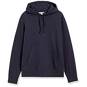Amazon Essentials Men's Lightweight French Terry Hooded Sweatshirt, Dark Navy, Large