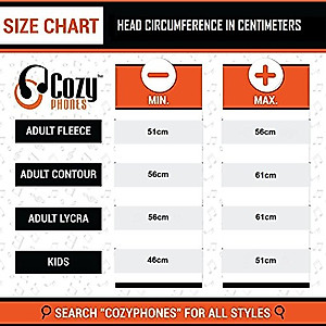 CozyPhones Fleece Sleep Headphones - Over Ear Headphones from Ultra Thin Earphones for Side Sleepers, Meditation, Running, Laptop, and Phone - Black