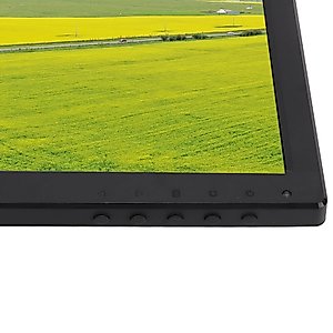 HD Monitor, Built in Speaker DVR Monitor Screen Remote Control Easy Installation TFT LCD with VGA Cable for Laptop (US Plug)