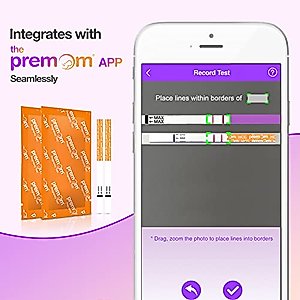 Premom Pregnancy Test Strips- 30 Pack Early Detection Pregnancy Test Kit Powered by Premom Ovulation Predictor iOS and Android APP