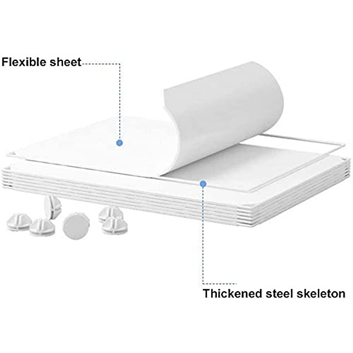 llibnn Adjustable Shoe Storage Cabinet Organiser Space Saving White Shoe Shelf Holder for 16 Pair Shoes Easy Assemble (Size : 6-Tier) (Size : 6-Tier)