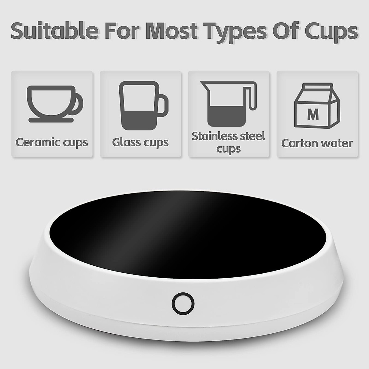 Coffee Mug Warmer, Coffee Warmer for Desk Auto Shut Off, Electric Candle Warmer Plate with 2 Temperature Settings, Mug Heater Candle Wax Cup Warmer for Coffee Milk Beverage Tea Hot Chocolate