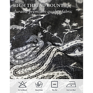 Achillea Soft Silky Reversible Paisley Pashmina Shawl Wrap Scarf w/Fringes (Black White)