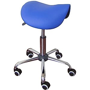 Gcxgz Rolling Swivel Stool Saddle Chair Adjustable Swivel Hydraulic Gas Lift Massage Stool for Hairdressing Manicure Tattoo Therapy Beauty Massage Spa Salon for Kitchen,Salon,Bar,Office,Massage