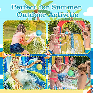 6Pcs Reusable Silicone Water Balloons For Kids,Magnetic Water Balloons Quick Fill for Outdoor Water Games and Swimming Pool Party with Mesh Bag