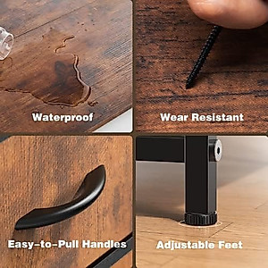 Sweetcrispy Dresser for Bedroom, Chest of 8 Drawers Cloth Dresser, Closet Storage Clothes Organizer Tower with Fabric Bins, Metal Frame, Wood Tabletop for Living Room, Kids Room, Nursery, Entryway